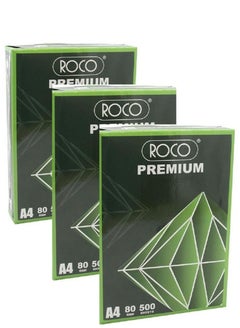 Rocco Roco Copy Paper A4 White 3 Packs KSA | Riyadh, Jeddah