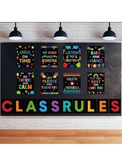 BPA 18 Pieces Classroom Rules Poster Classroom Rules Bulletin Board ...