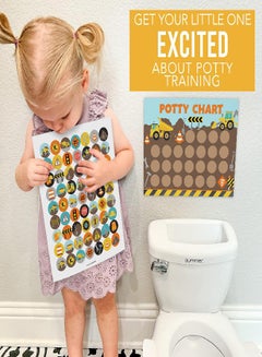 Hadley Designs Construction Potty Training Chart for Toddlers Boys ...