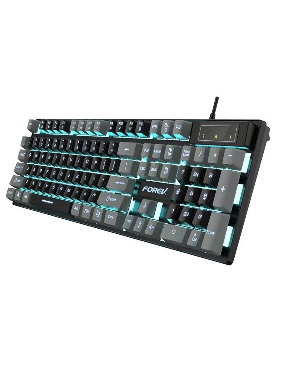 Forev FV-Q8 Wired Gaming Keyboard Esports Light-Emitting Office Desktop ...