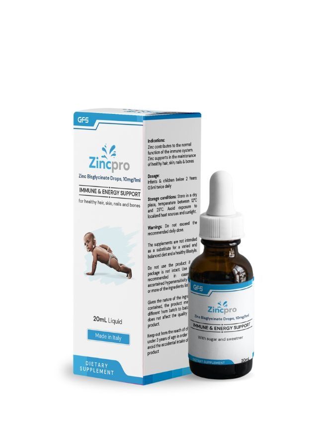 PJ PHARMA Zincpro Zinc Bisglycinate Drops - Immune Support for Infants ...