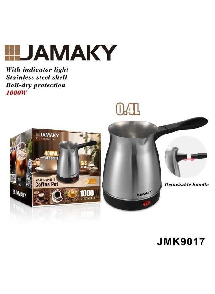 تسوق Jamaky Italy وماكينة كهربائية لتحضير القهوة التركي واليوناني من الفولاذ المقاوم للصدأ من ...