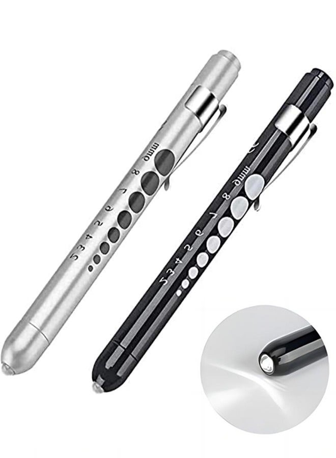 Alruht 2-Piece Diagnostic Medical Pen Light, Mini Reusable LED Pen ...