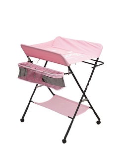 SAPU Portable Baby Changing Table with Wheels,Foldable Changing Table ...