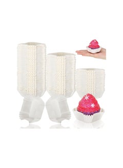 KASTWAVE Square Cupcake Liners White, Square Disposable Baking Cups for ...