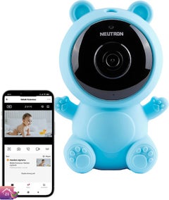Neutron Lullaby Singing Night Vision IP Baby Monitoring Camera Blue ...