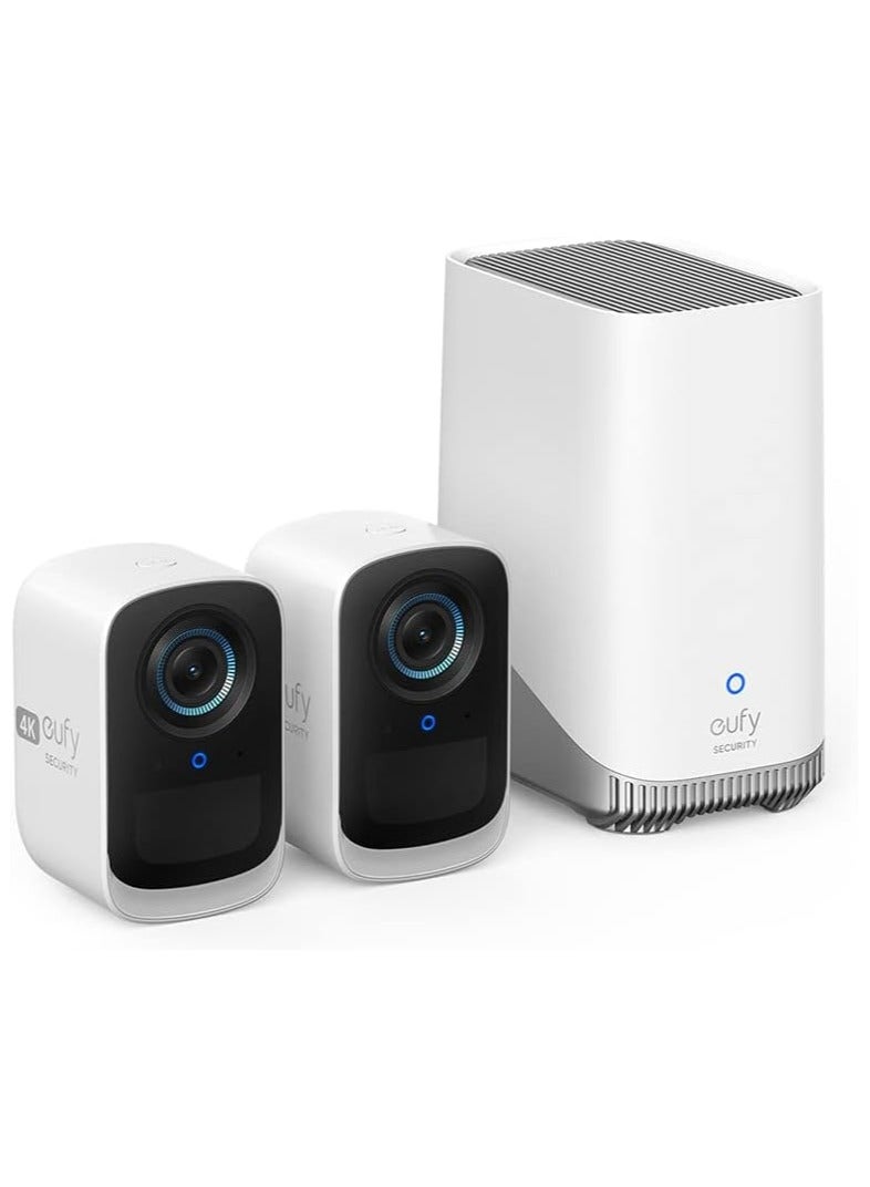 eufy eufy Security S300 eufyCam 3C 2-Cam Kit Security Camera Outdoor ...