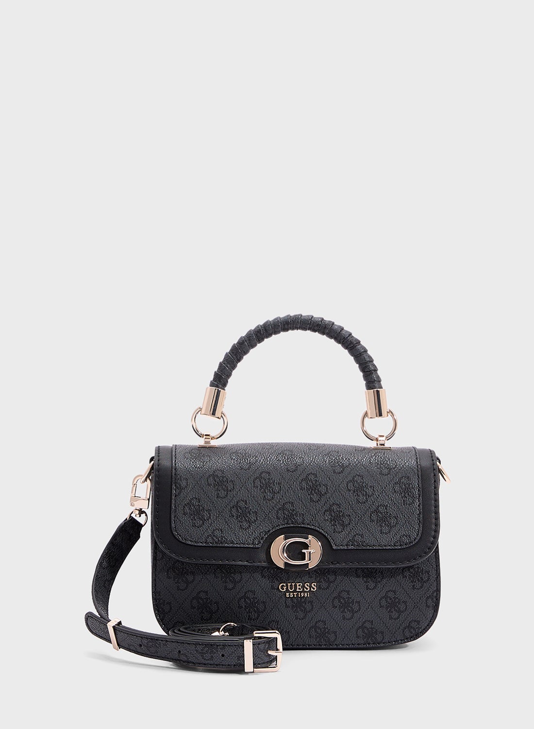 GUESS Orlina Logo Top Handle Flap Satchel | Best Price UAE | Dubai, Abu Dhabi