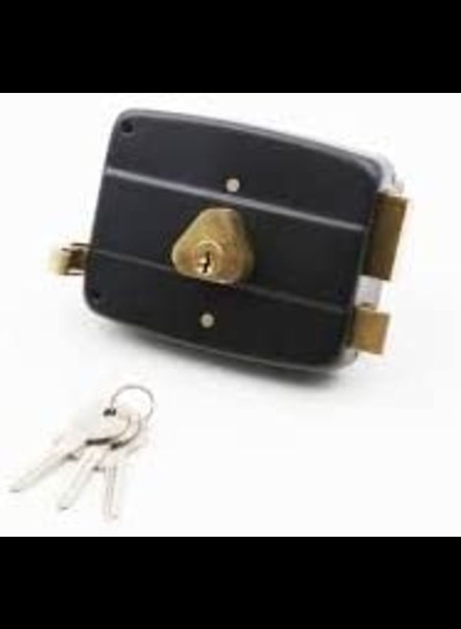 MEGGO Heavy Duty Mechanical Rim Locks Manual Type Solid Brass Cylinder ...