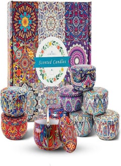 Generic Luxury Scented Candles Gift Set Aroma Tin Jar Natural Soy Wax ...