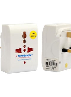 Terminator Terminator 3 Way Universal Multi Adaptor Socket & 2×2 Round ...