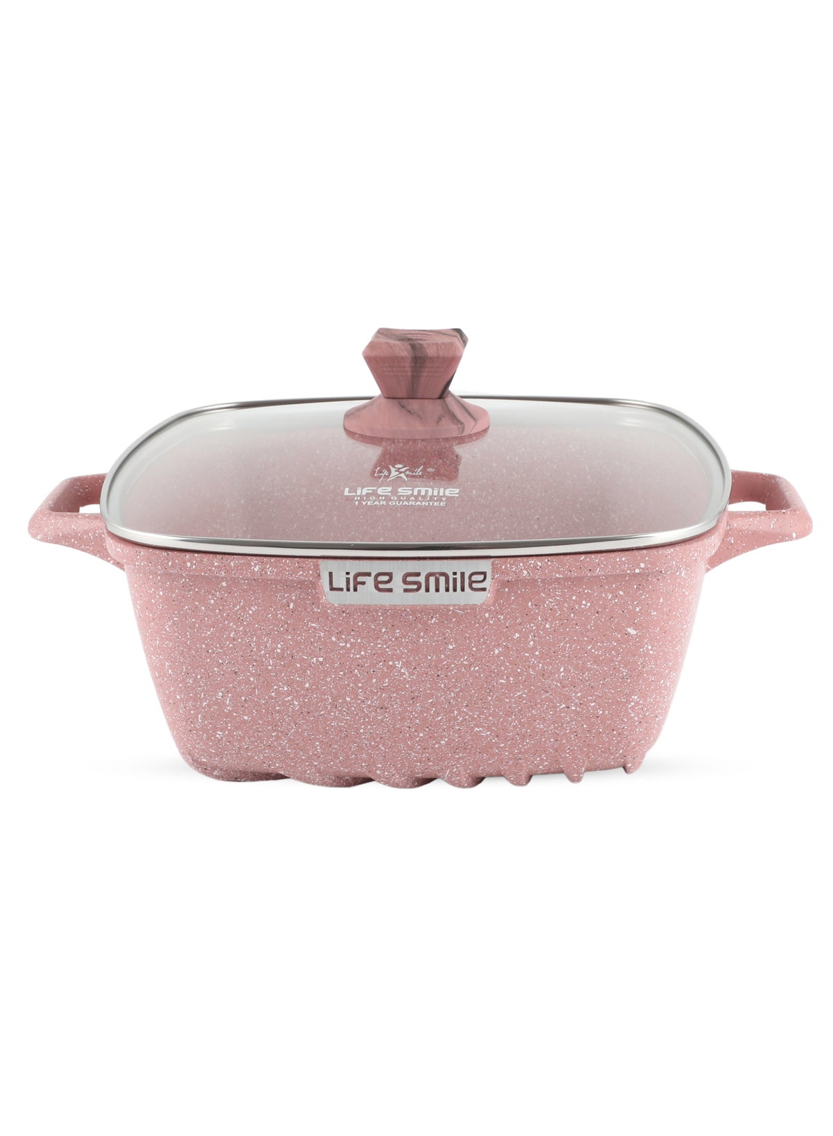 Life Smile 28CM (6.5 Liter) Square Cooking Pot Aluminium Stock Pot Non ...
