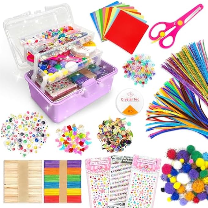 Generic 2500+PCS ARTS AND CRAFTS SUPPLIES FOR KIDS, DIY CRAFT SUPPLIES ...