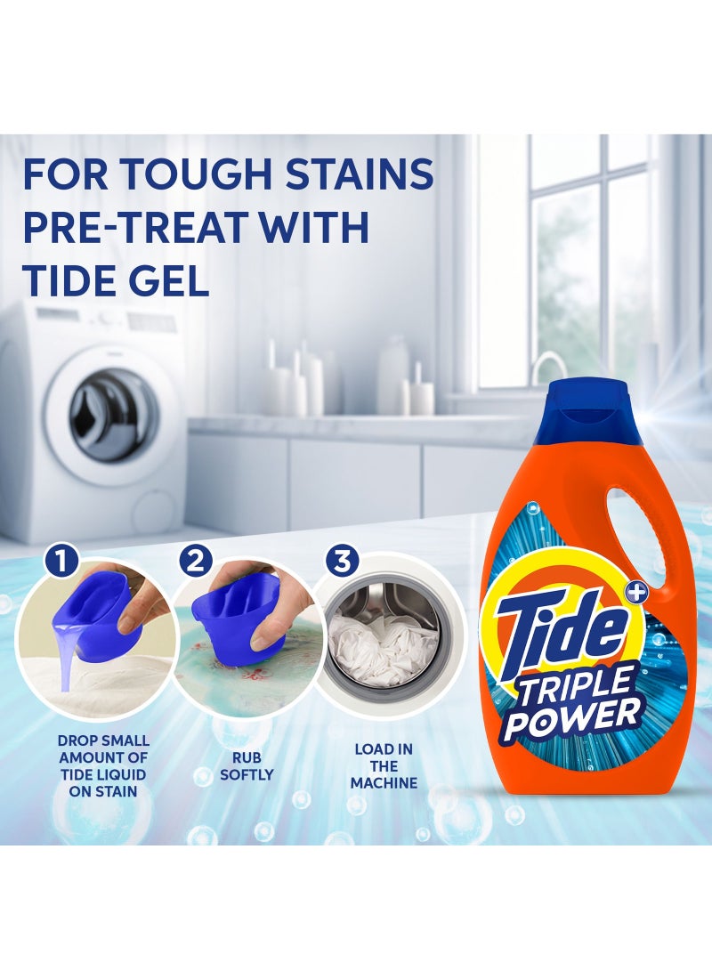 Buy Tide Triple Power Original Liquid Detergent Dual Pack Online | 15 ...