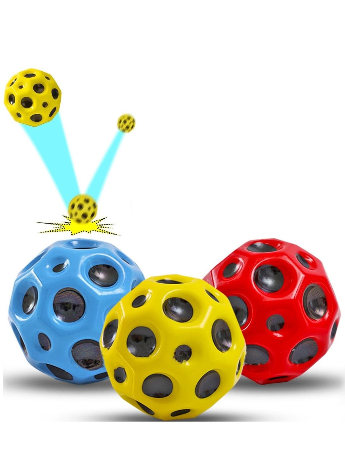 RATSAW 3 Pack Space Ball Extreme Moon Ball PU Bounce Ball Sensory Ball ...