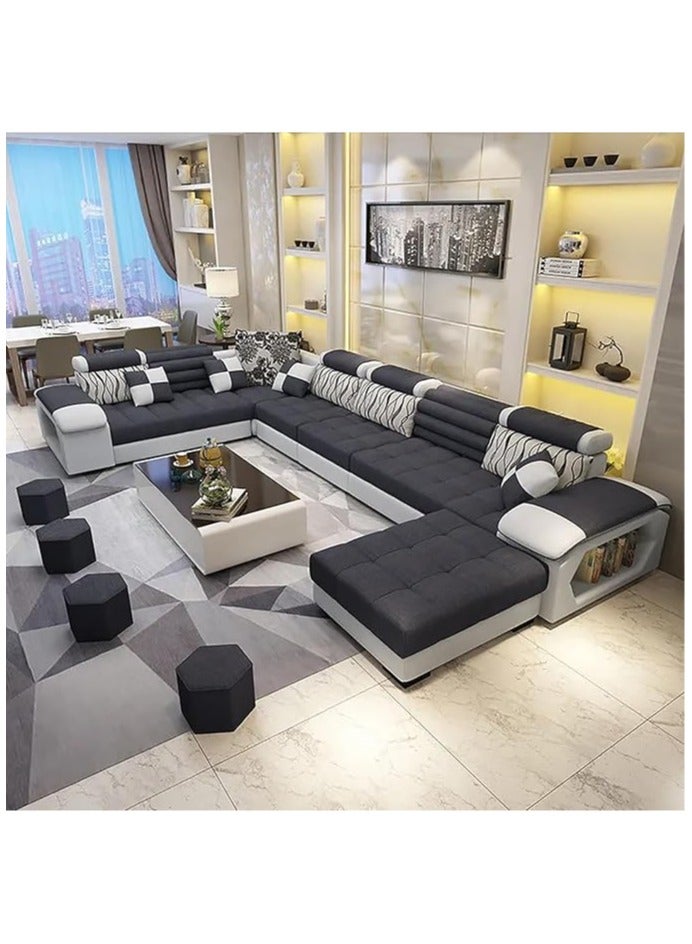 Poppins Home Sofa set furniture new L shape modern simple furniture set ...