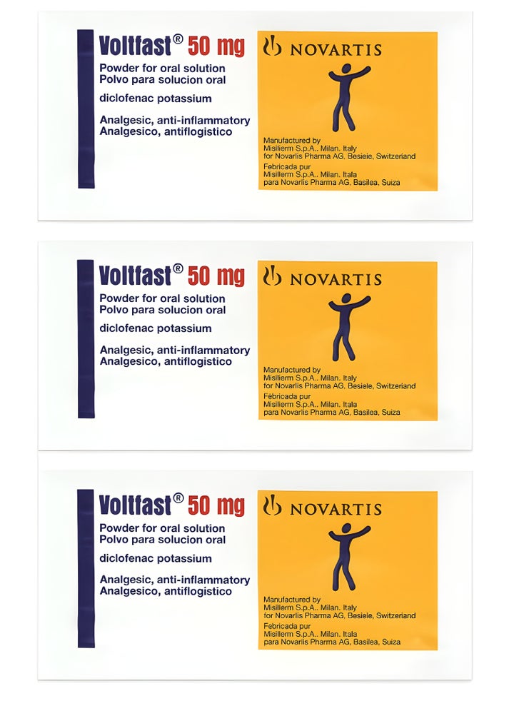 Buy NOVARTIS Voltfast 50 mg 3 Sachets Online | 15 Minutes Instant ...