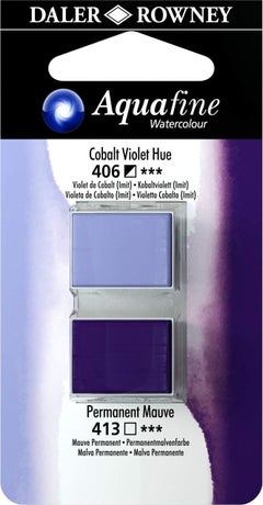 Daler Rowney Aquafine Tablet Watercolor 2-pack Blister Cobalt Violet ...
