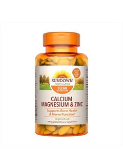 Sundown Calcium Magnesium Zinc, For Immune Support, Supports Bone And ...