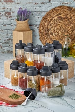 VIP Gross 6-Piece Spice Jar Set with Spoon | Best Price KSA | Riyadh ...