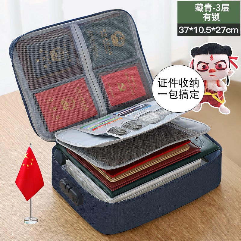 Generic Certificate Storage Box Household Multi-Layer Certificate ...