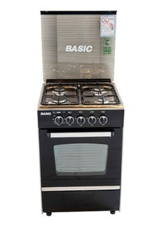 BASIC Gas stove With 4 Gas Burners, Black - BO-U5555 KSA | Riyadh, Jeddah