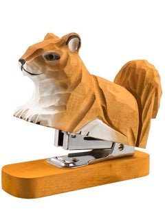 KASTWAVE Squirrel Shape Desktop Stapler Wooden Manual Stitcher Suitable ...