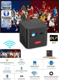Mi VAZA 3D 4K DLP Portable Mini Projector Screen Android 9.0 4K WiFi ...