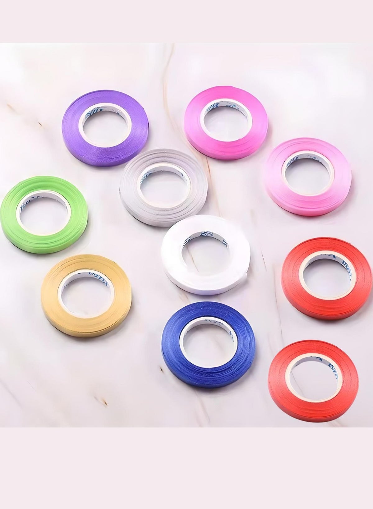 SARAOONT Shiny Metallic Balloon String Rolls 10 Rolls 0.5 cm 5m Each ...