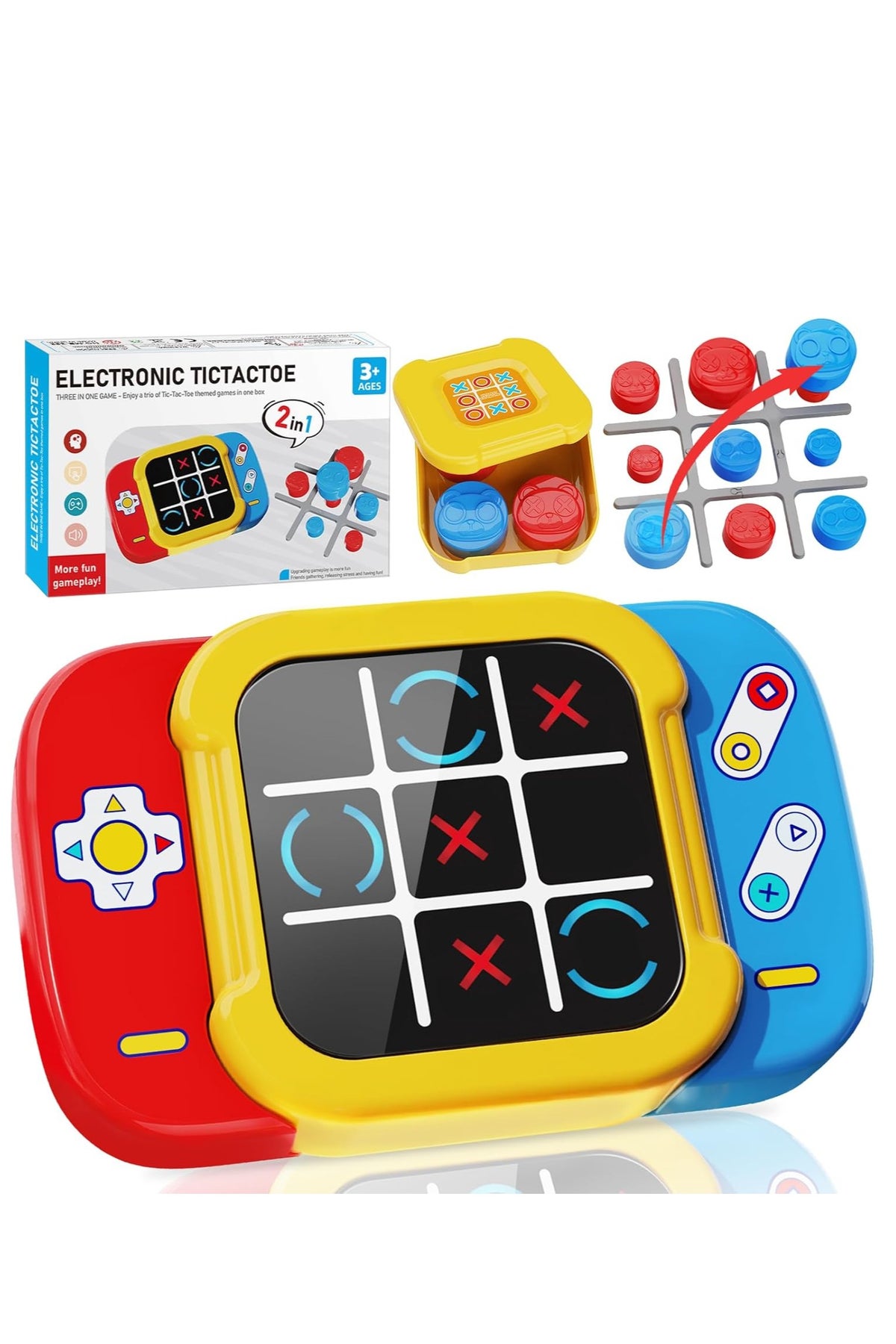 Loxira Electronic Tic Tac Toe Game for Kids & Adults – Portable ...