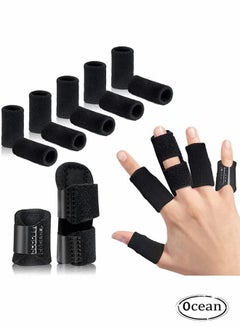 Ocean Finger Splint, Set of 2 Trigger Finger Brace with 10 Nylon ...