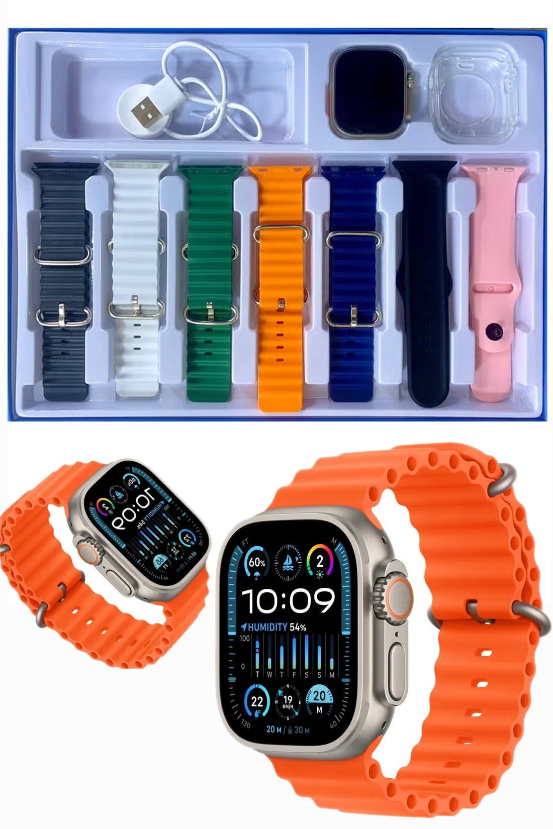 Generic Smart Watch 7+1 full touch with replaceable multiple color ...