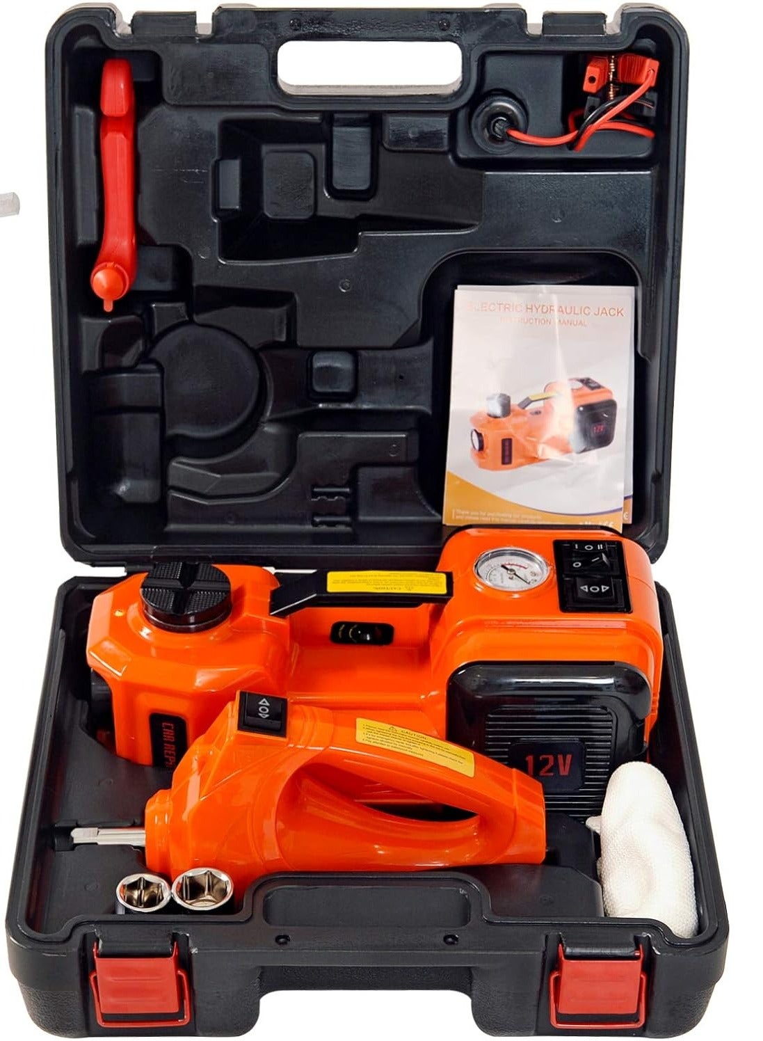 Generic Car Jack 5 ton with Electric Impact Wrench, Car Tools Built-in ...