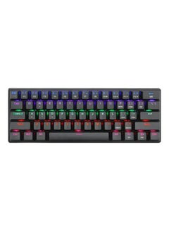 Rock Pow 60% Wired Gaming Keyboard, 61 Keys RGB Backlit Wrist Rest ...