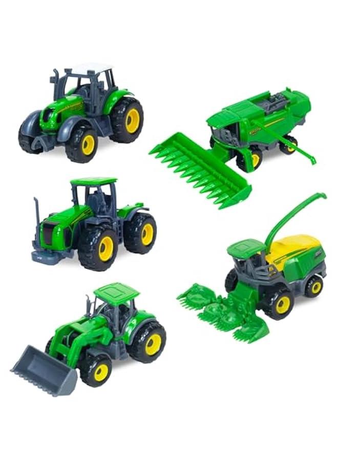 Generic 5 Pack Farm Tractor Toys, Die Cast Alloy Farm Trucks Tractor ...