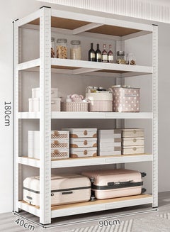 NKX 5 Tier Standing Storage Rack Shelf Unit for Kitchen Garage Home ...