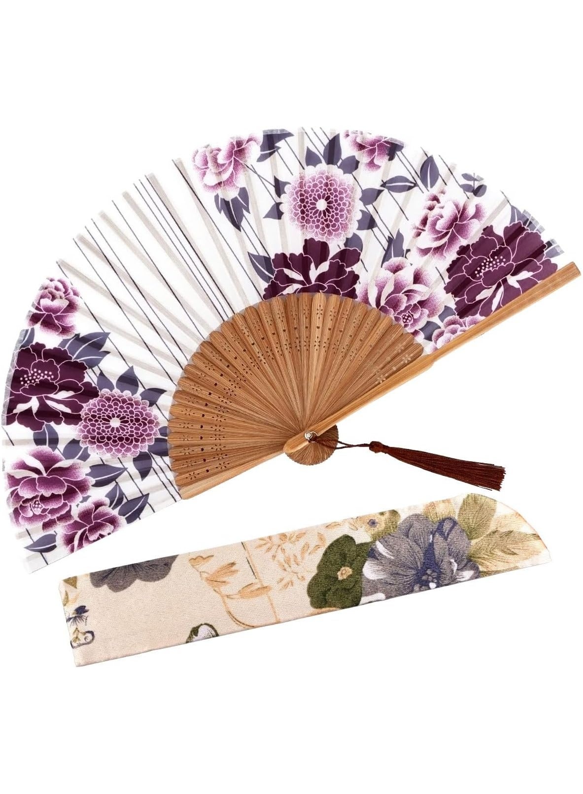 Generic Hand Fan for Women Foldable - Folding Chinese Japanese Vintage ...