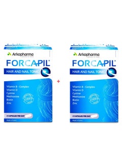 Arkopharma LABORATOIRES Forcapil Hair + Nail Tonic 60 Capsules 2 pack ...