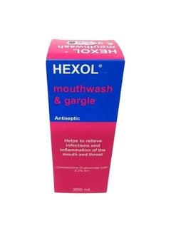 Hexol Hexol Mouthwash & Gargle Antiseptic, 200ml | Best Price UAE ...