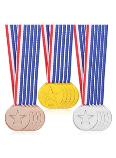 Generic 36 Pcs Award Medals Winner,Plastic Gold Medals Silver Medals ...