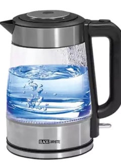 Black & White Black & White 2L 2200W Electric Glass Kettle Fast Boiling ...