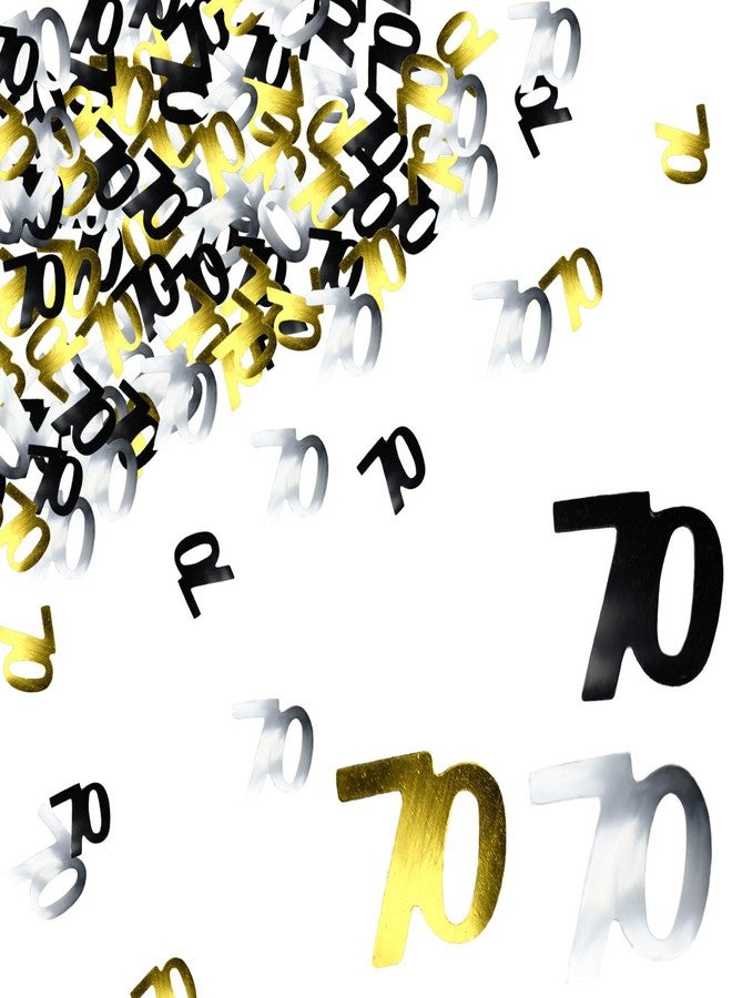BEADNOVA BEADNOVA 70th Birthday Confetti Seventy Years Old 70 ...