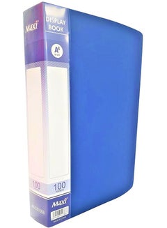 Maxi 60 Pocket A4 Display File Folder Document Sheet Protectors Blue ...