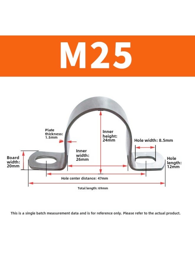 Generic 304 Stainless Steel Thickened Riding Marka U-shaped Pipe Card ...