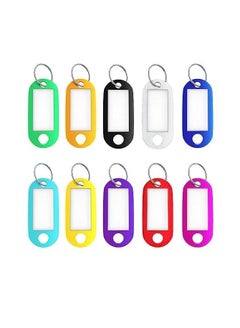 ABBASALI Key Tags Tough Plastic ID Labels Keyring Keychain with Split ...