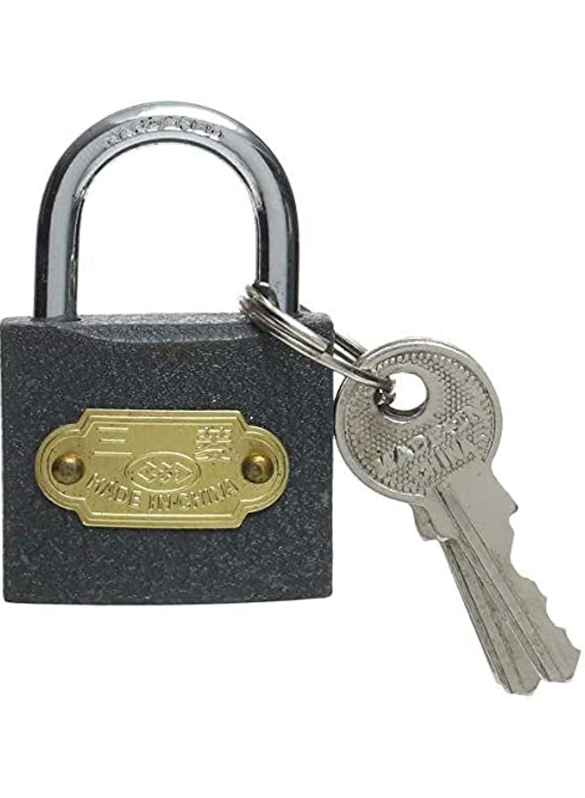 Generic Classic weatherproof metal lock (50mm) with 3 keys ensure ...