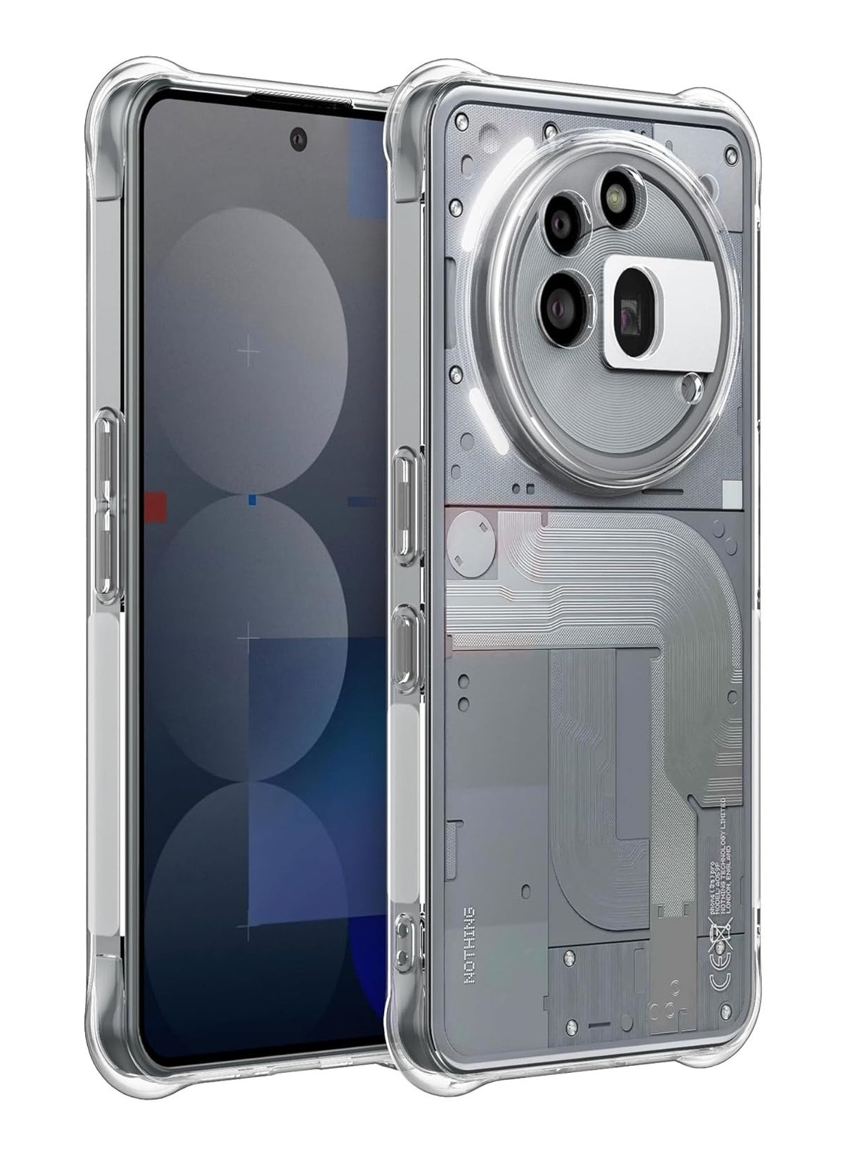 Houmt Nothing Phone 3a Pro Case Cover Soft Silicone Case with ...