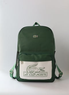 LACOSTE Lacoste Printed Men's backpack Green and White KSA | Riyadh, Jeddah