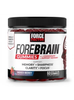 Force Factor Force Factor Forebrain Gummies Nootropic Brain Support Supplement for Memory and ...