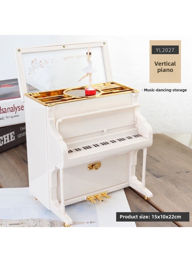 Generic Creative Dance Ballet Rotating Girl Piano Music Box Coil Music ...